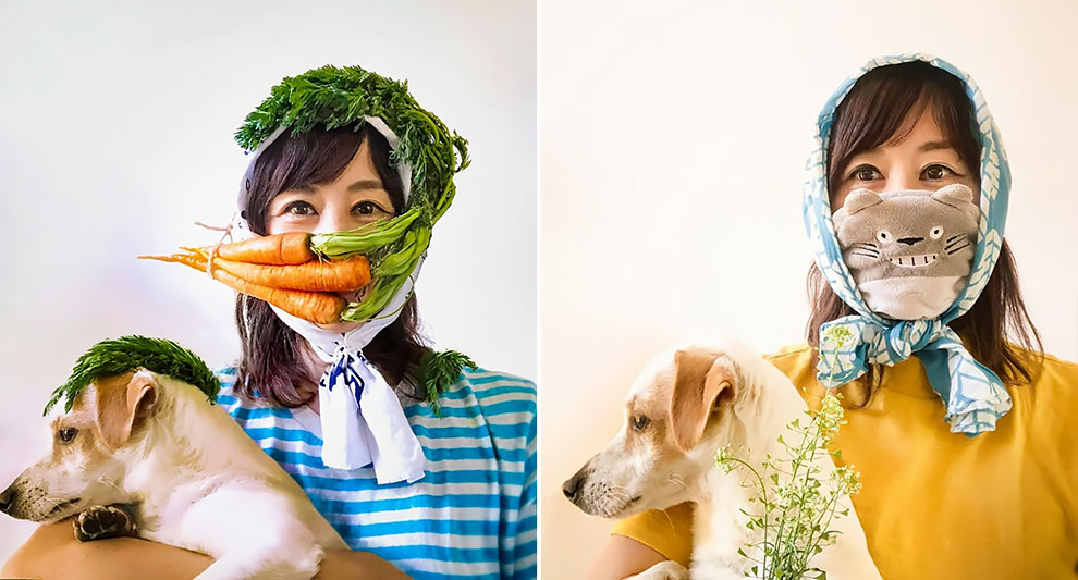 Masks For Dog Walking: This Girl Makes Unusual Face Masks To Keep ...