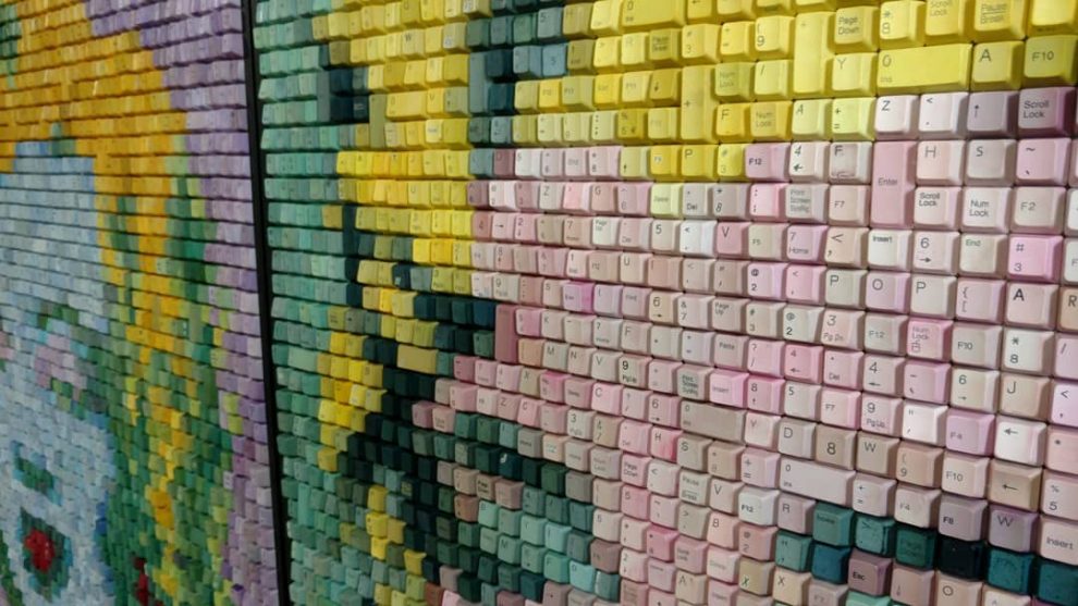 Artist Erik Jensen Turns Used Keyboards Into Famous Works of Art ...