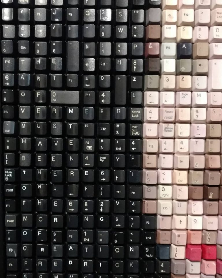 Artist Erik Jensen Turns Used Keyboards Into Famous Works of Art ...