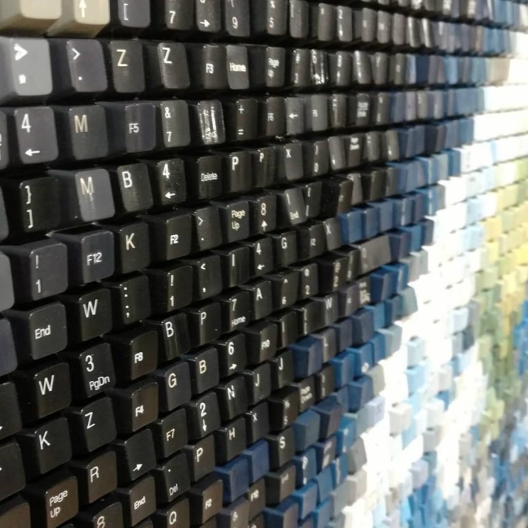 Artist Erik Jensen Turns Used Keyboards Into Famous Works of Art ...