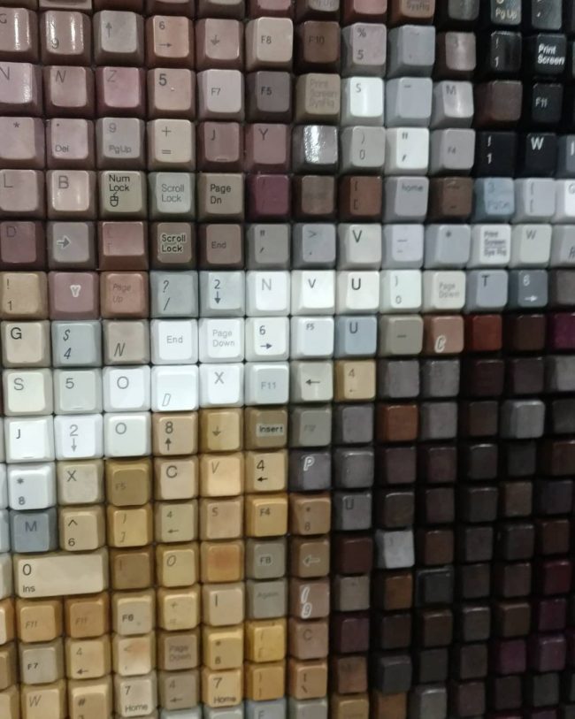 Artist Erik Jensen Turns Used Keyboards Into Famous Works of Art ...