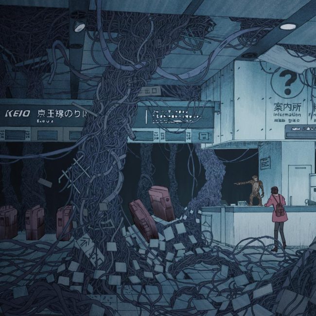 Japanese Artist’s Striking Illustrations Show Tokyo Overrun By Whales ...