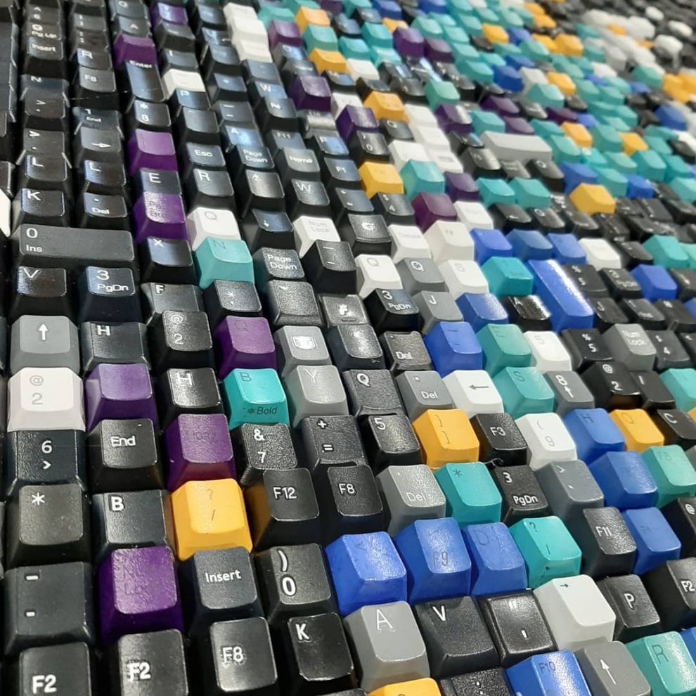 Artist Erik Jensen Turns Used Keyboards Into Famous Works of Art ...