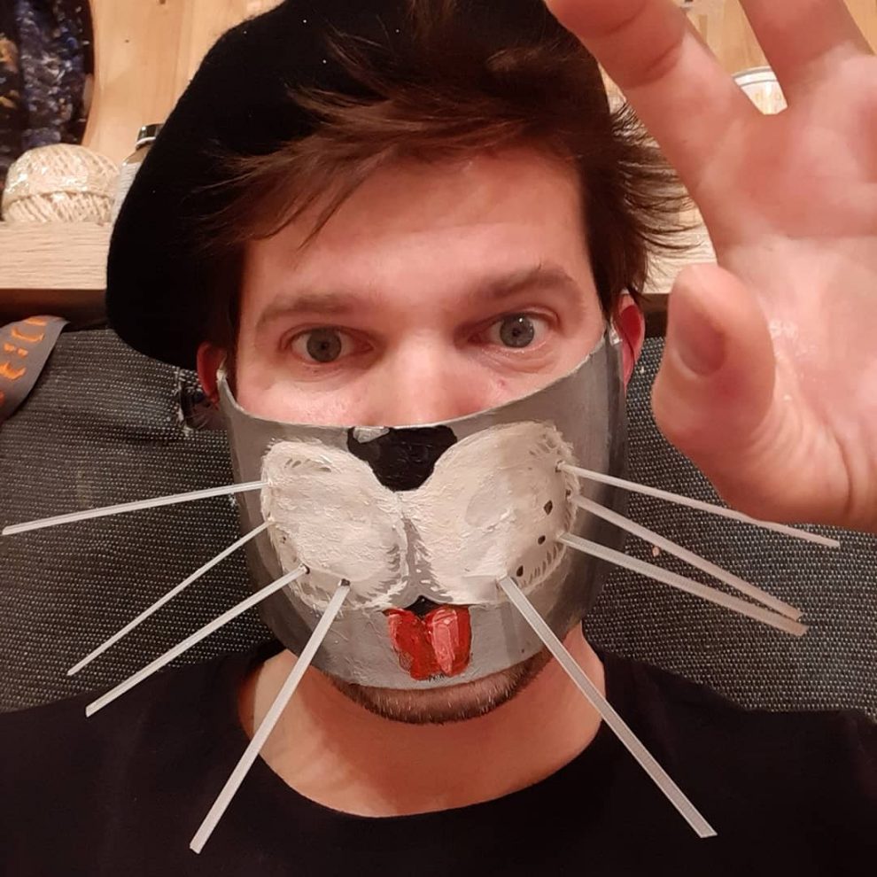 This Artist Crafts A Creative Face Mask Every Day Of Self-Isolation ...