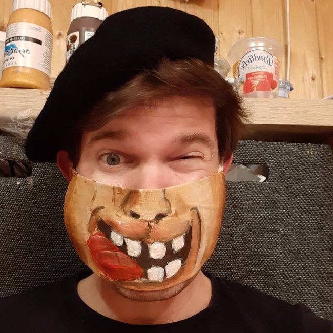 This Artist Crafts A Creative Face Mask Every Day Of Self-Isolation ...
