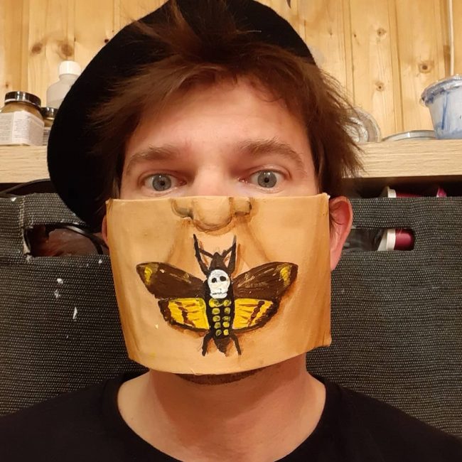 This Artist Crafts A Creative Face Mask Every Day Of Self-Isolation ...