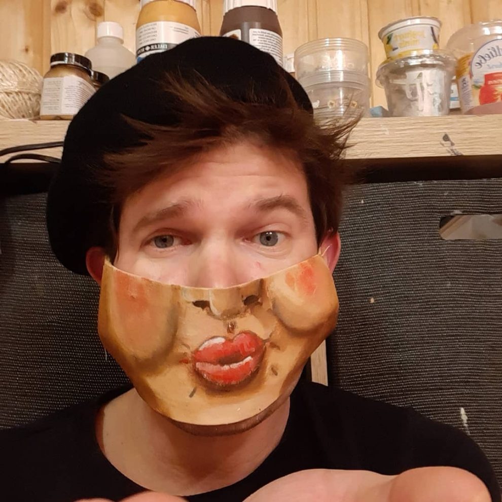 This Artist Crafts A Creative Face Mask Every Day Of Self-Isolation ...
