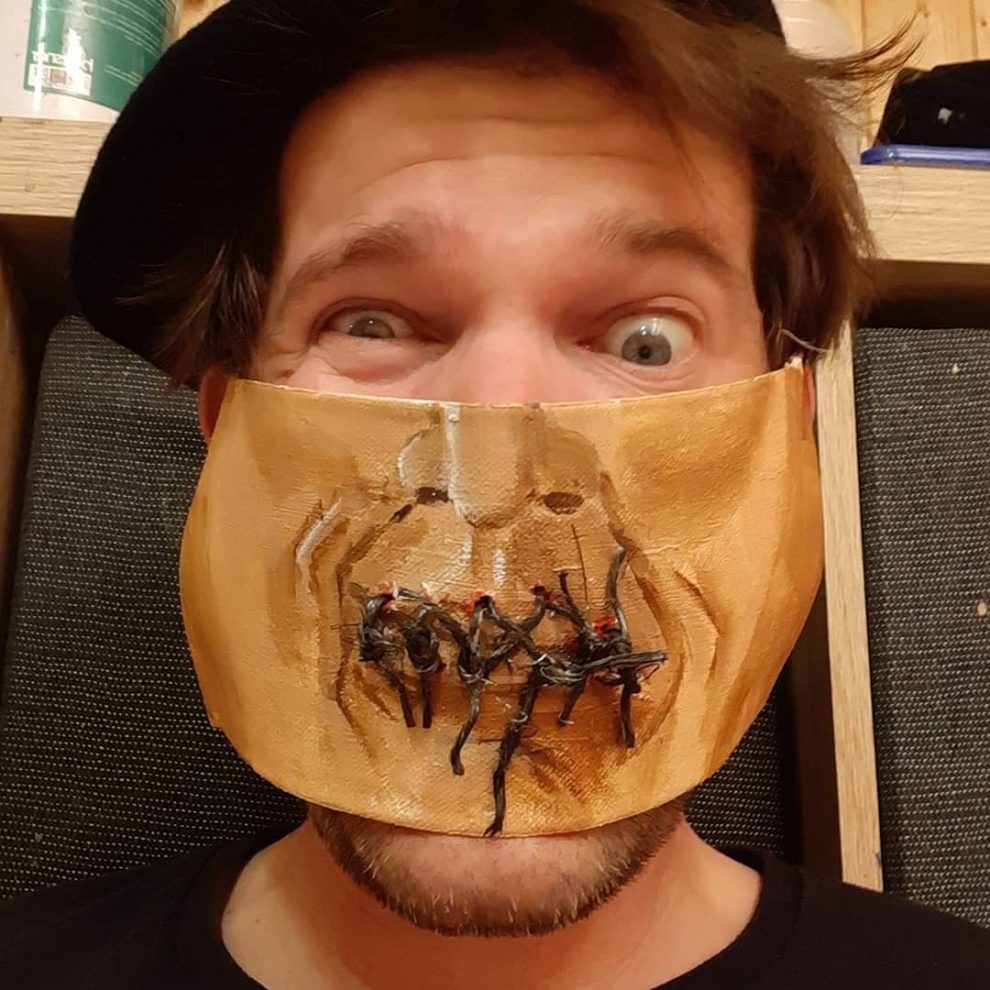 This Artist Crafts A Creative Face Mask Every Day Of Self-Isolation ...