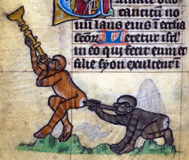 Why So Many Medieval Manuscripts Depict Butt Trumpets? » Design You ...