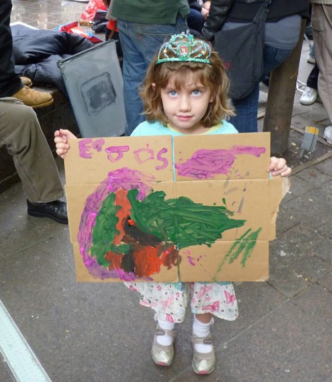 Kids Make The Best Protest Signs » Design You Trust — Design Daily ...