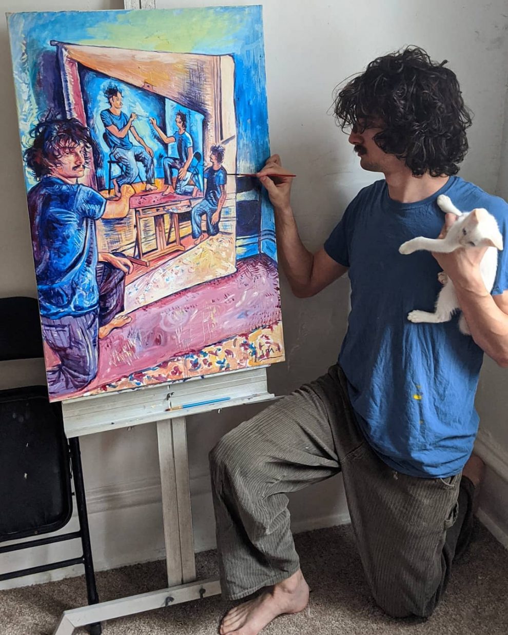 Paint-Ception: This Artist Painted Himself Painting Himself In An ...