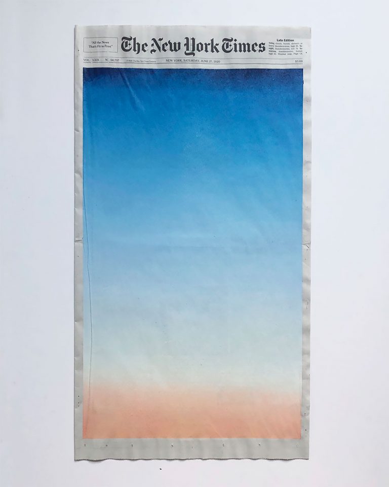 Colour Gradation On New York Time’s Front Page » Design You Trust ...