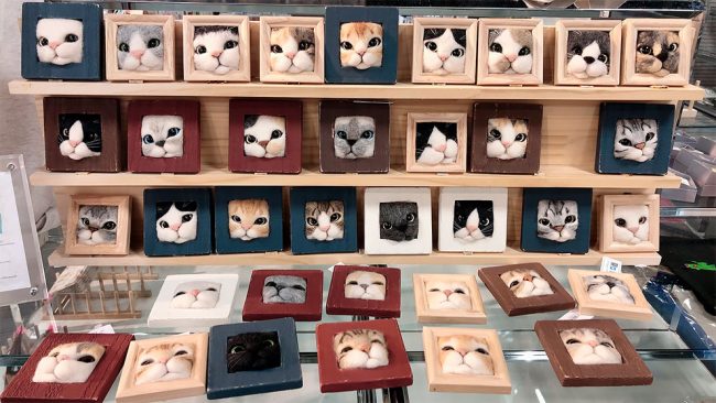 Felt Artist Packs Adorably Realistic Cat Heads Into Furry “Cat Frame ...