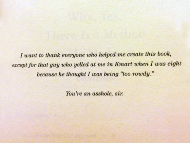 Brilliant Book Dedications » Design You Trust — Design Daily Since 2007