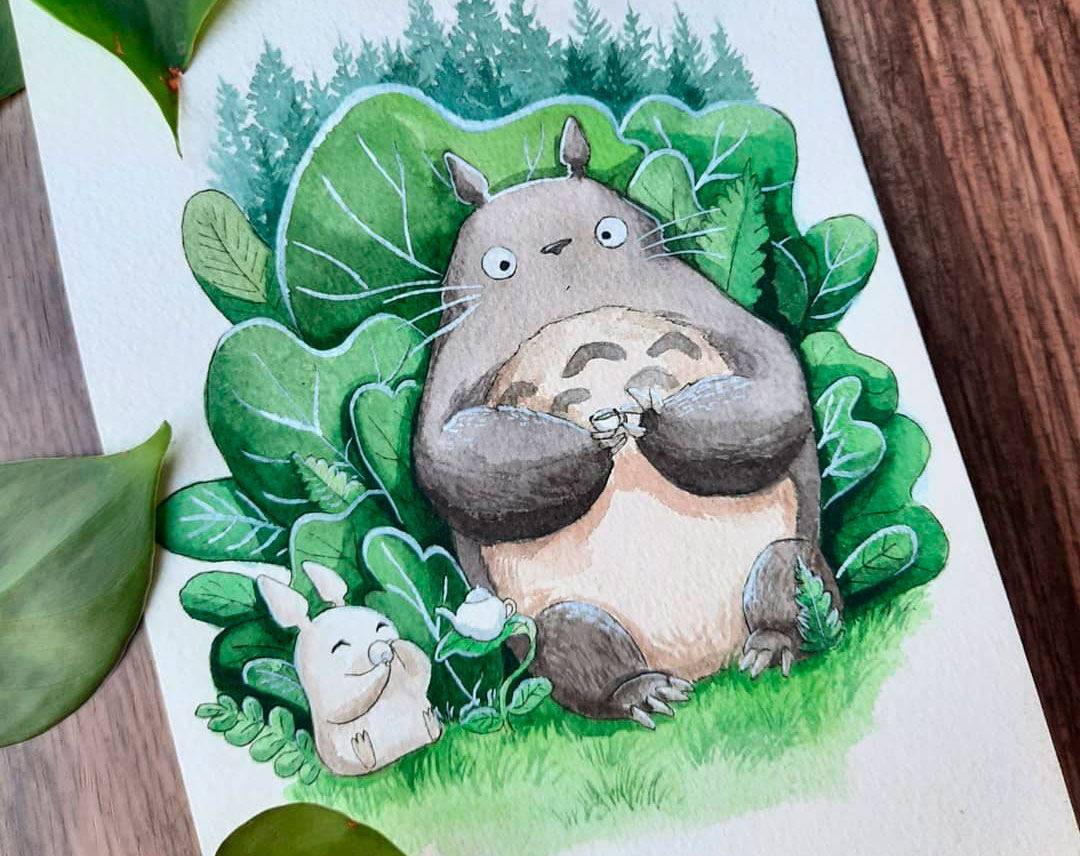 Artist Created These 10 Beautiful Paintings Of Studio Ghibli Characters ...