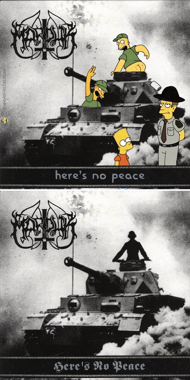 Someone Recreates 65 Metal Album Covers With Characters From The ...