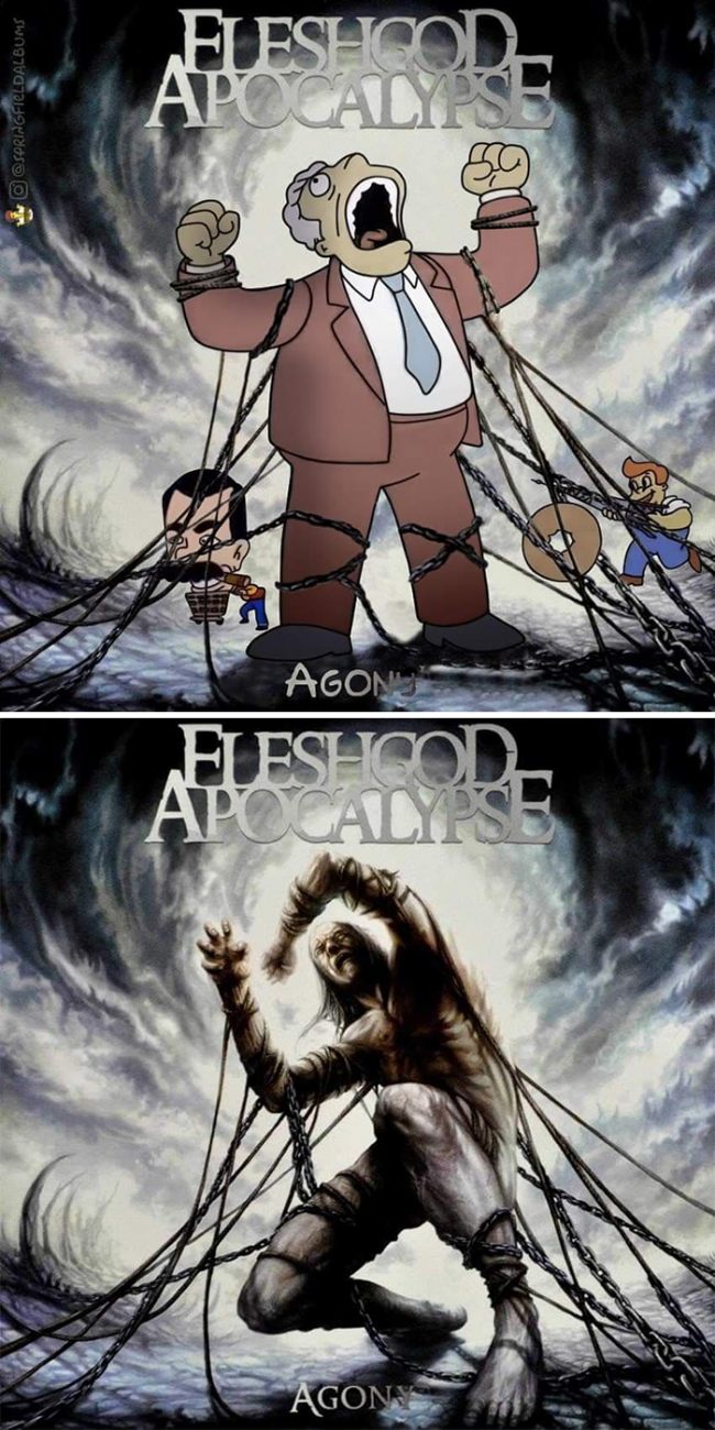 Someone Recreates 65 Metal Album Covers With Characters From The ...