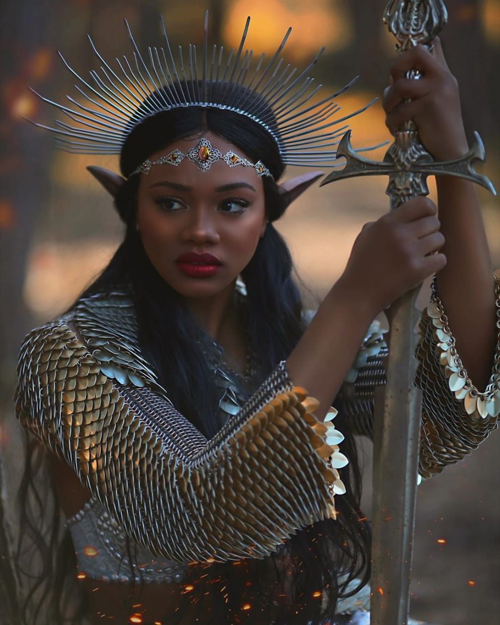 20 Rare And Beautiful Examples Of Black Women In Fantasy Photoshoots ...