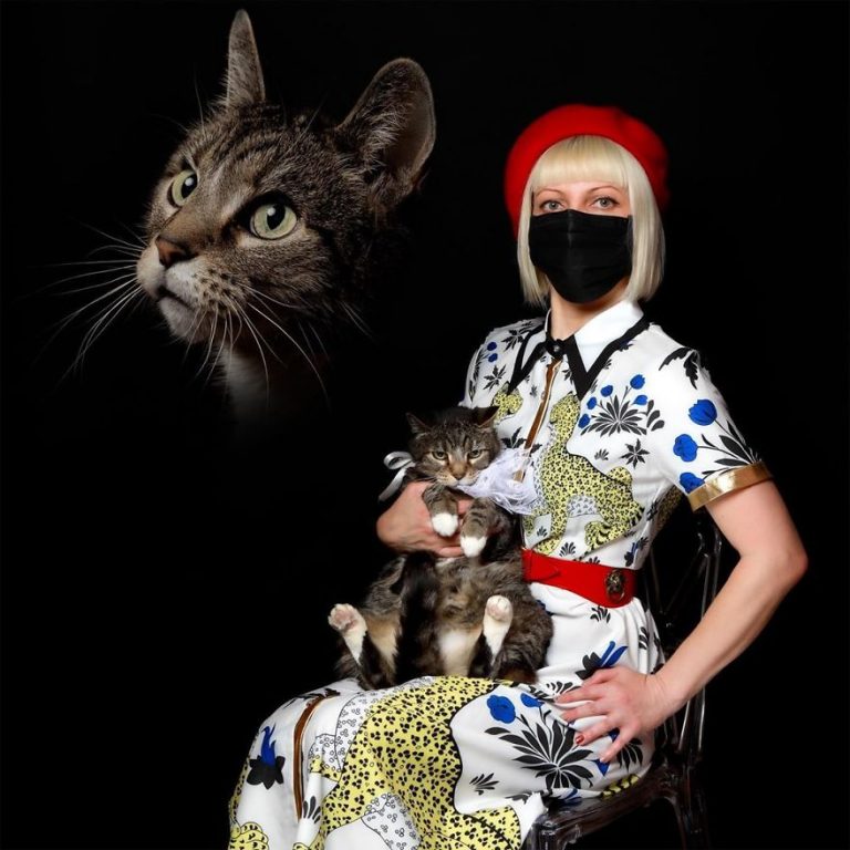 ‘80s Style Double Exposure Portraits Of Pets With Their Owners By ...