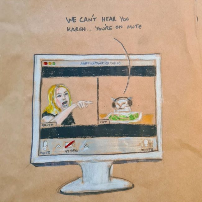 Meet Dave: He Has Been Drawing Dad Jokes And Puns On His Daughters ...