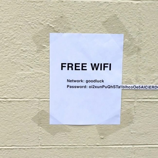 Artist Shares Password for Free WiFi but There Is a Hilarious Catch ...