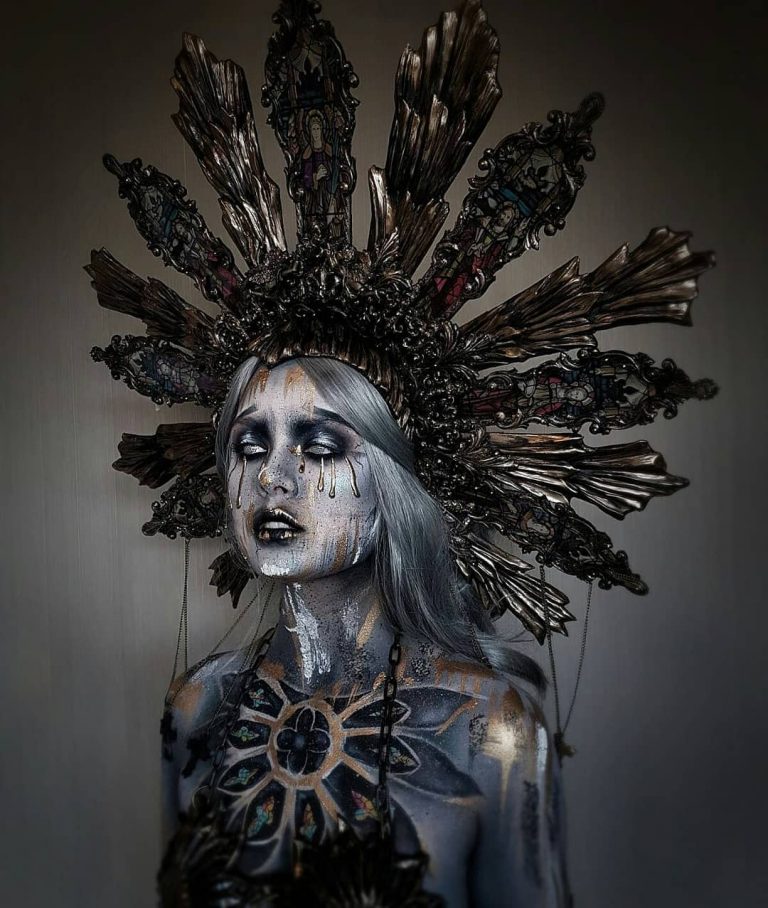 Makeup Artist Creates Dark Fantasy Costumes From The Lightweight ...