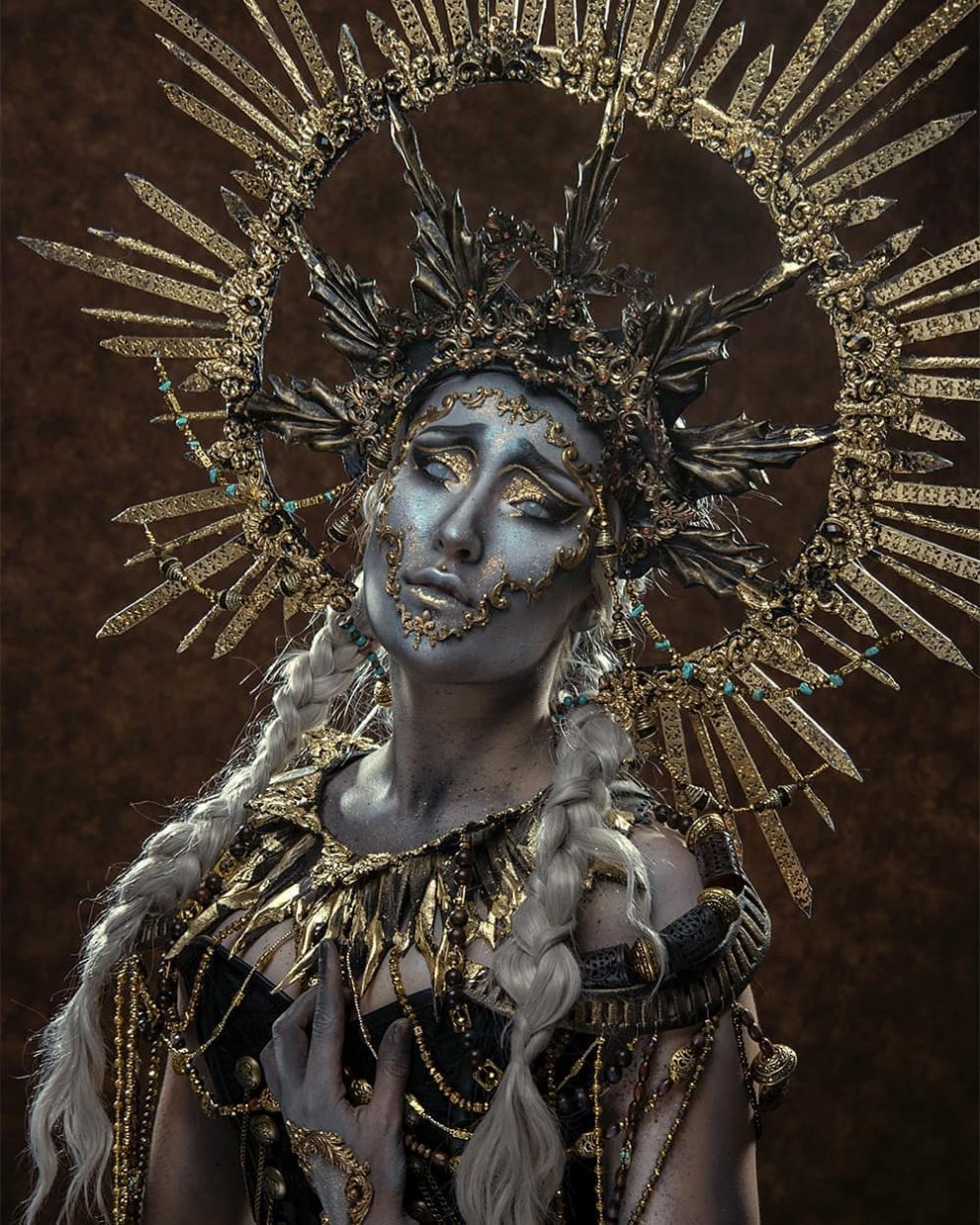 Makeup Artist Creates Dark Fantasy Costumes From The Lightweight ...