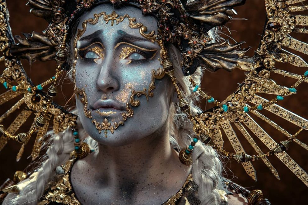 Makeup Artist Creates Dark Fantasy Costumes From The Lightweight ...