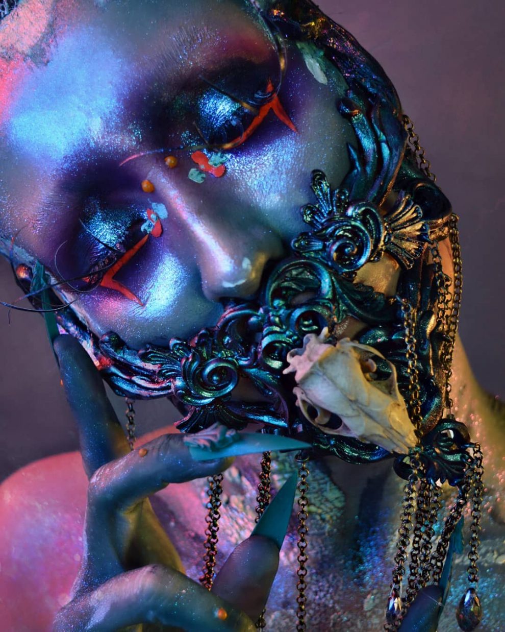 Makeup Artist Creates Dark Fantasy Costumes From The Lightweight ...