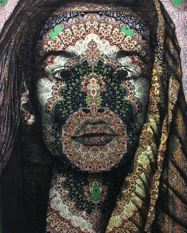 Street Artist Uses Traditional Persian Rugs As Canvas To Spray-Paint ...