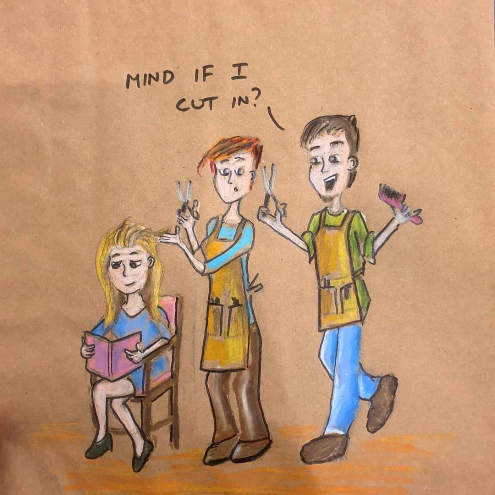 Meet Dave: He Has Been Drawing Dad Jokes And Puns On His Daughters ...