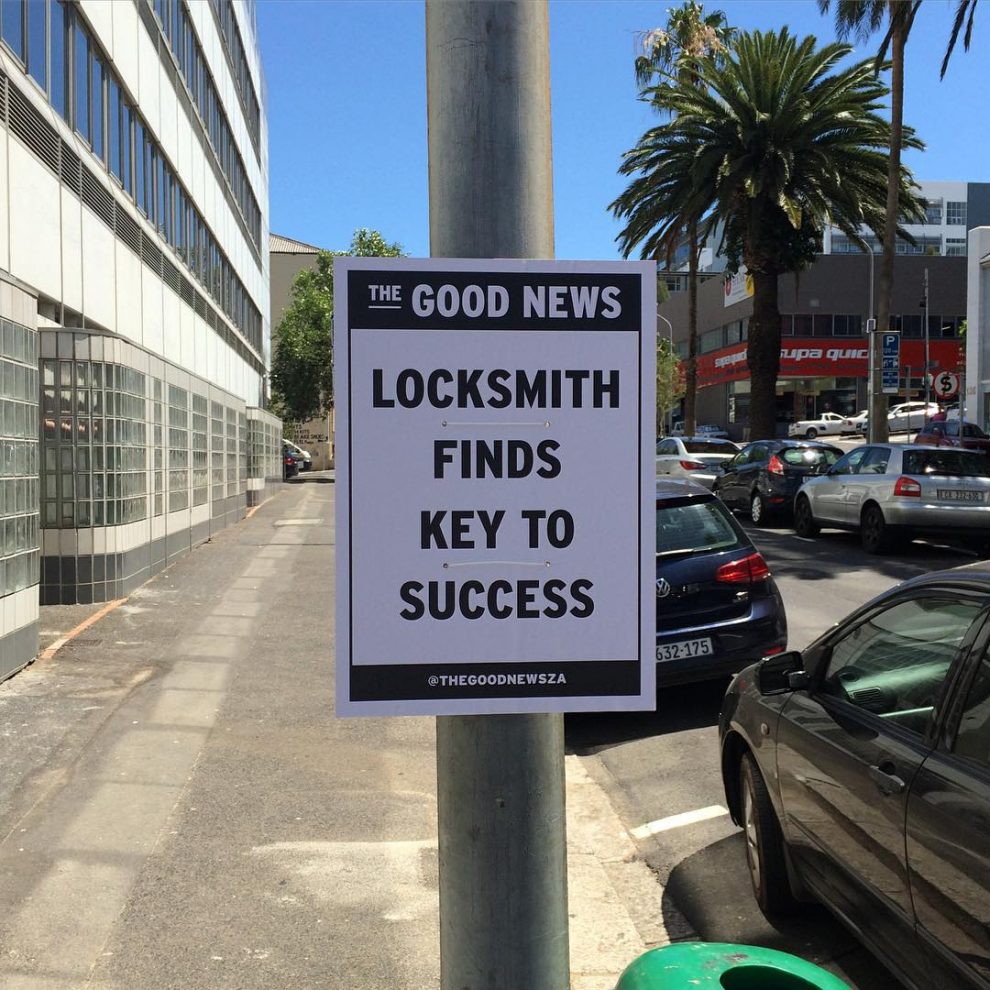 This Artist Delivers “The Good News” With Upbeat Street Flyers » Design ...