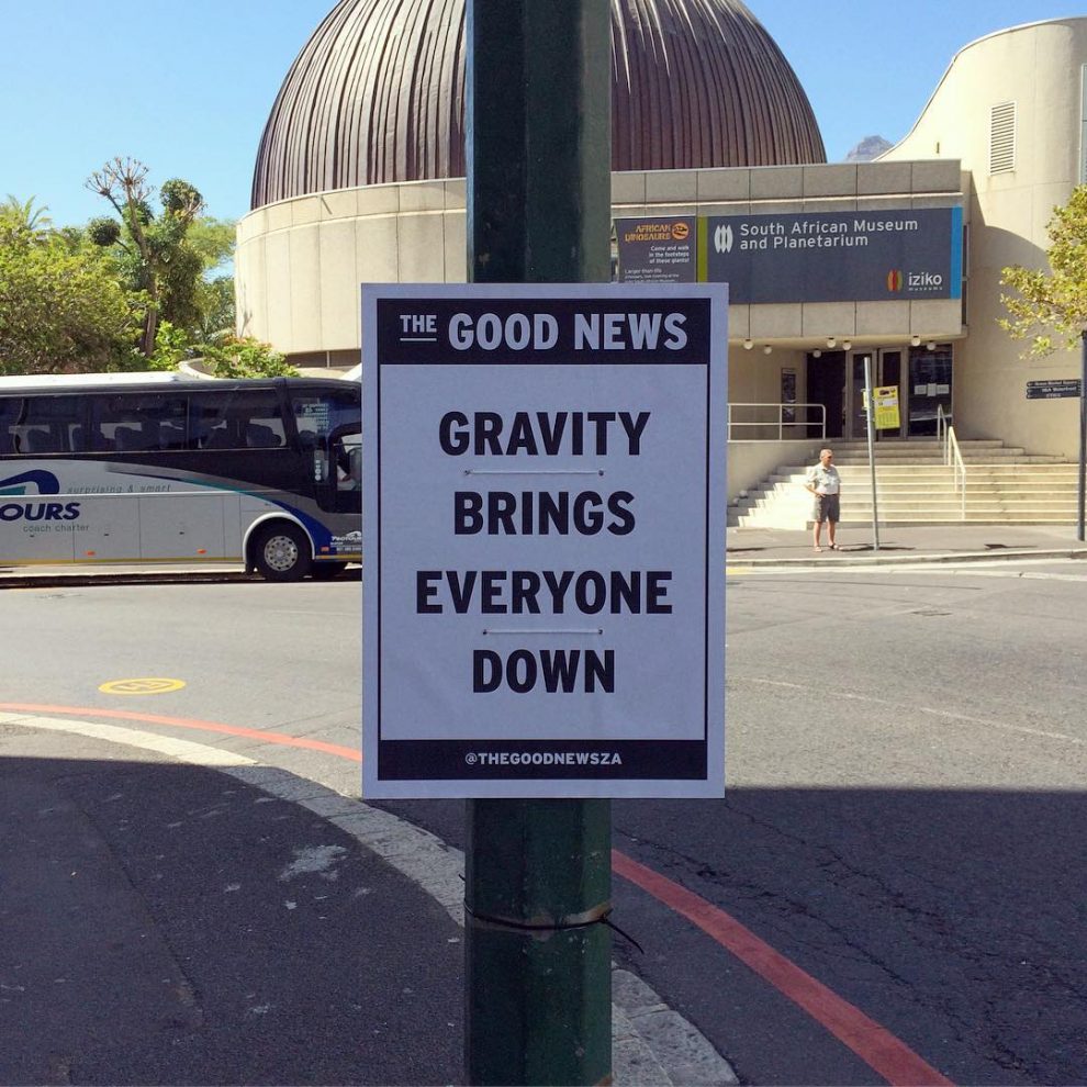 This Artist Delivers “The Good News” With Upbeat Street Flyers » Design ...