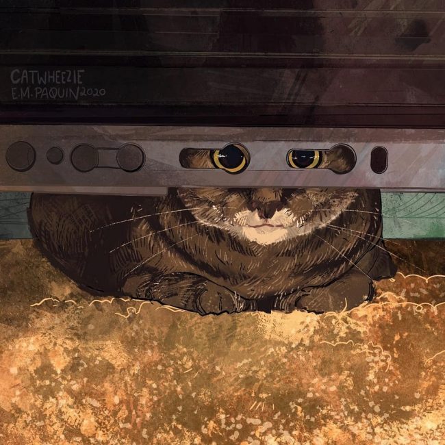 Daily Cat Drawings: Artist Wants To Adopt A Cat So Bad, She Signs Up ...