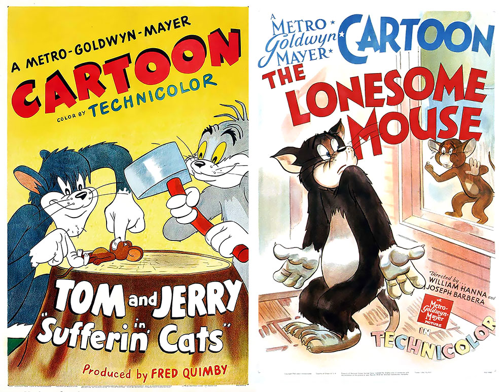 Vintage Posters for the Early “Tom and Jerry” Cartoons in the 1940s ...