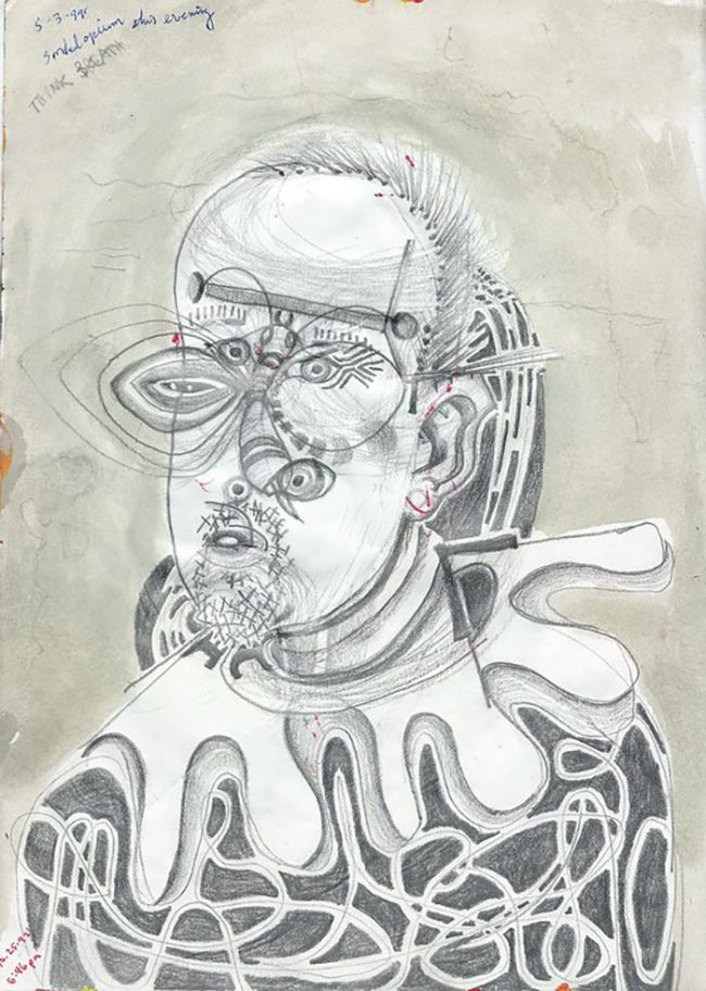 Artist Takes A Different Drug Every Day And Draws A Self-Portrait Under ...