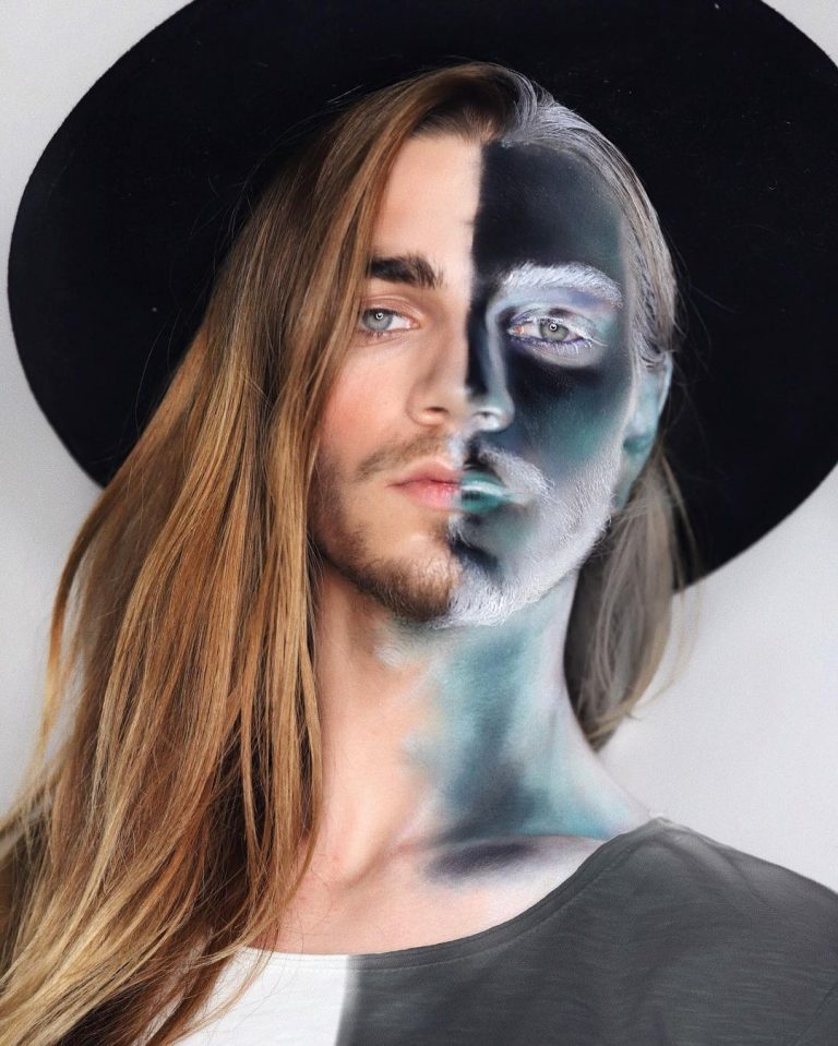 Makeup Artist Uses His Face And Body As A Canvas To Recreate Famous ...