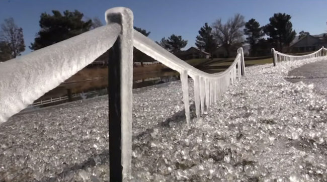 Sprinkler Creates A Frozen Wonderland On This Golf Course After ...