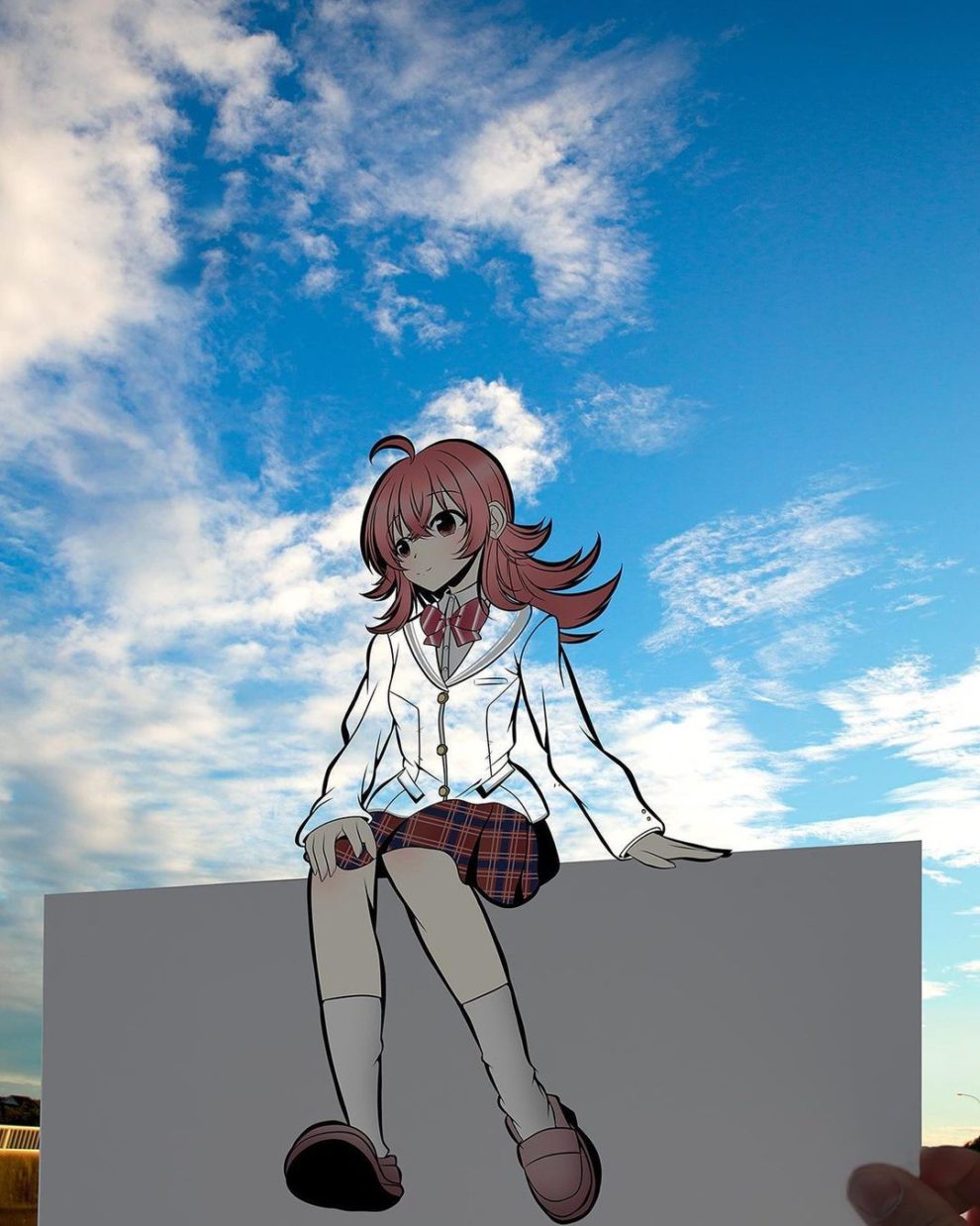 Japanese Artist Colors Anime-Inspired Paper Cutouts With Real-World ...