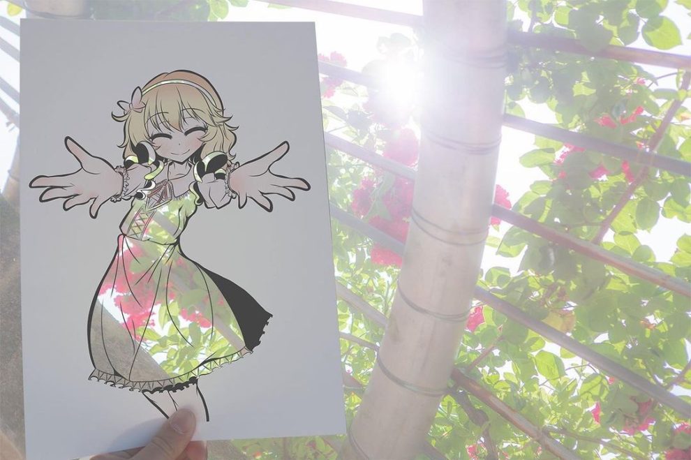 Japanese Artist Colors Anime-Inspired Paper Cutouts With Real-World ...