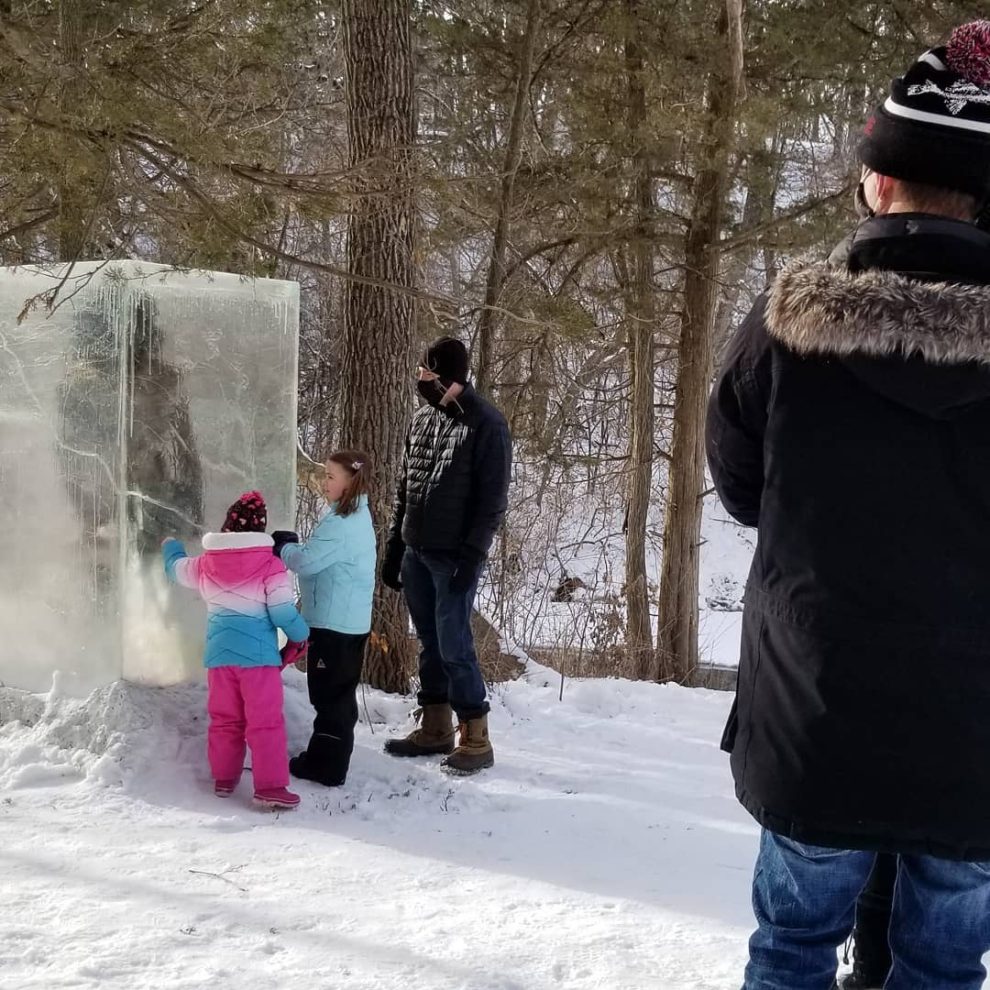 Frozen Caveman Sculpture Compared To Monolith Appears In Minneapolis ...