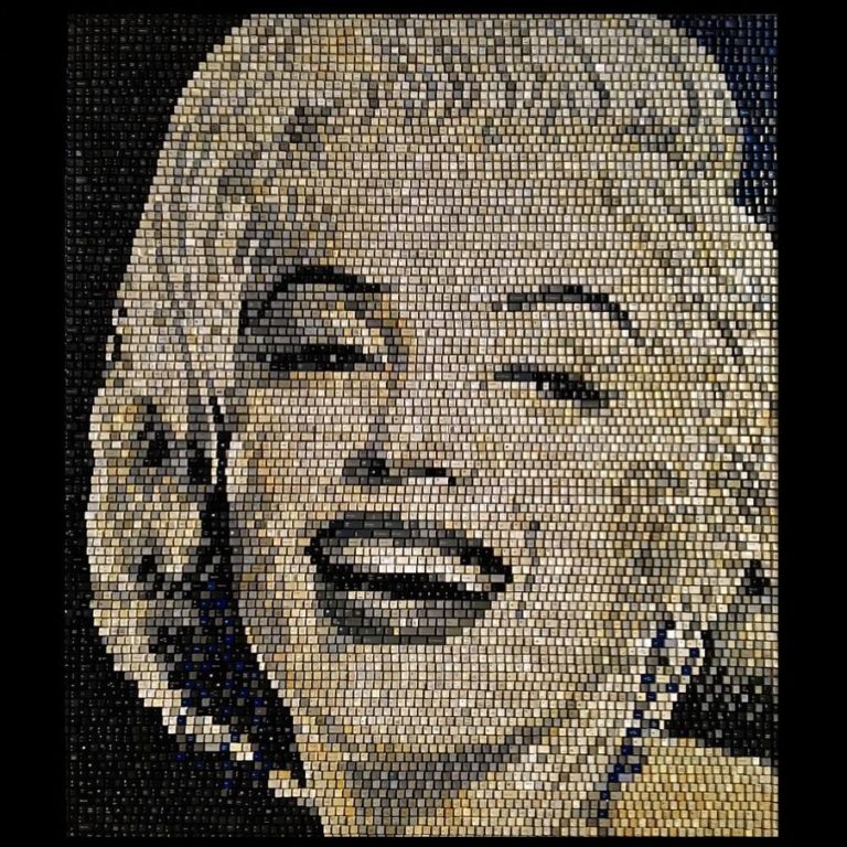 Artist and Gulf Veteran Creates Portraits of Famous Faces Using ...