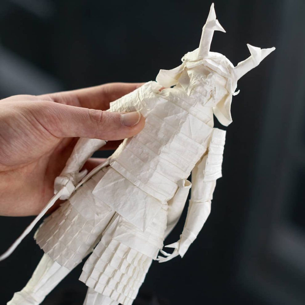 Artist Spent 50 Hour Process of Folding an Origami Samurai from A ...