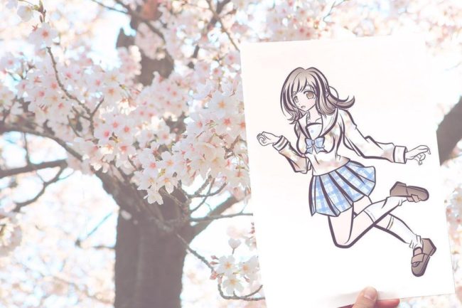Japanese Artist Colors Anime-Inspired Paper Cutouts With Real-World ...