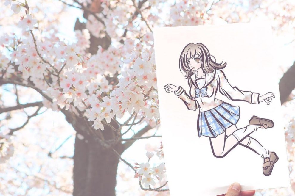 Japanese Artist Colors Anime-Inspired Paper Cutouts With Real-World ...