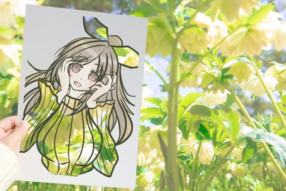 Japanese Artist Colors Anime-Inspired Paper Cutouts With Real-World ...