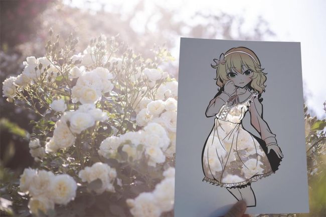 Japanese Artist Colors Anime-Inspired Paper Cutouts With Real-World ...