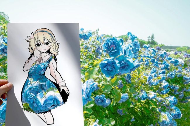 Japanese Artist Colors Anime-Inspired Paper Cutouts With Real-World ...