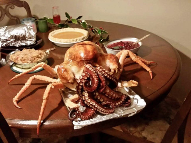 Cthulhu Turkey: It’s a Turkey Stuffed With Octopus That People Actually ...