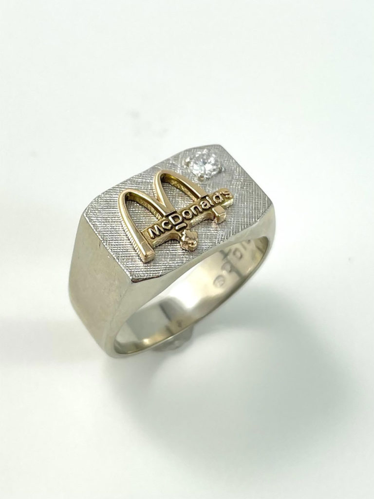 This Gold, Vintage and Rare McDonald’s Canada Employee Diamond Ring ...